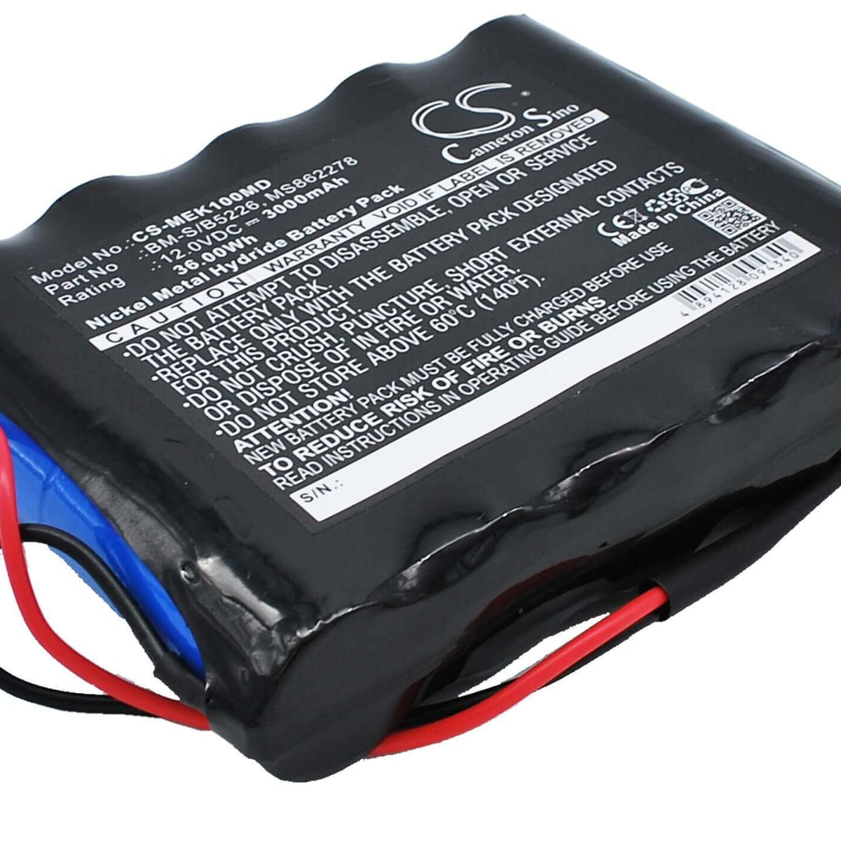 3000mAh, Fukuda, Burdick, Siemens, 862278, Corp Elite Ek10, Ek10 Medical Replacement Battery ...