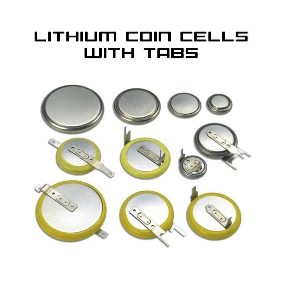Button & coin batteries for lithium coin cells with tabs, shipped from ...