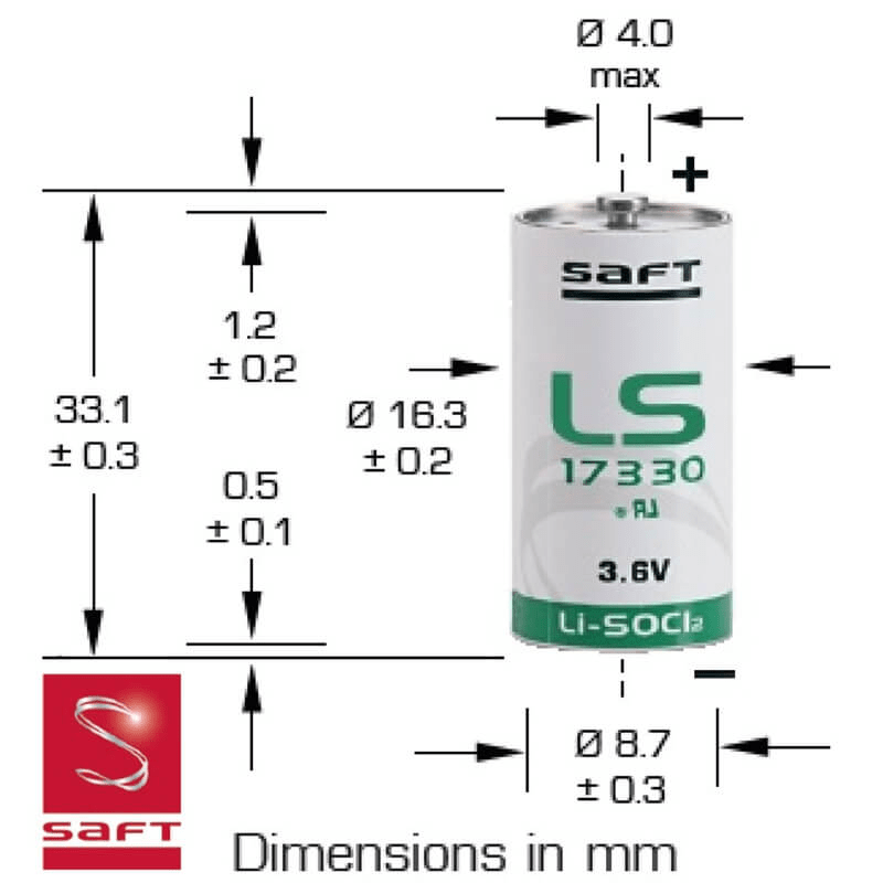 Saft LS17330 range of lithium batteries – Canadianbatteries.com