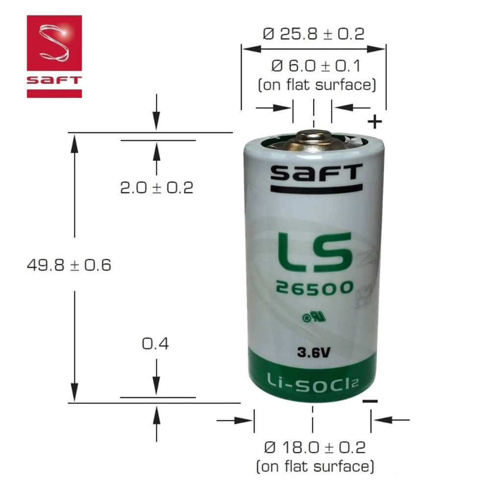 Saft LS26500 range of lithium cells – Canadianbatteries.com