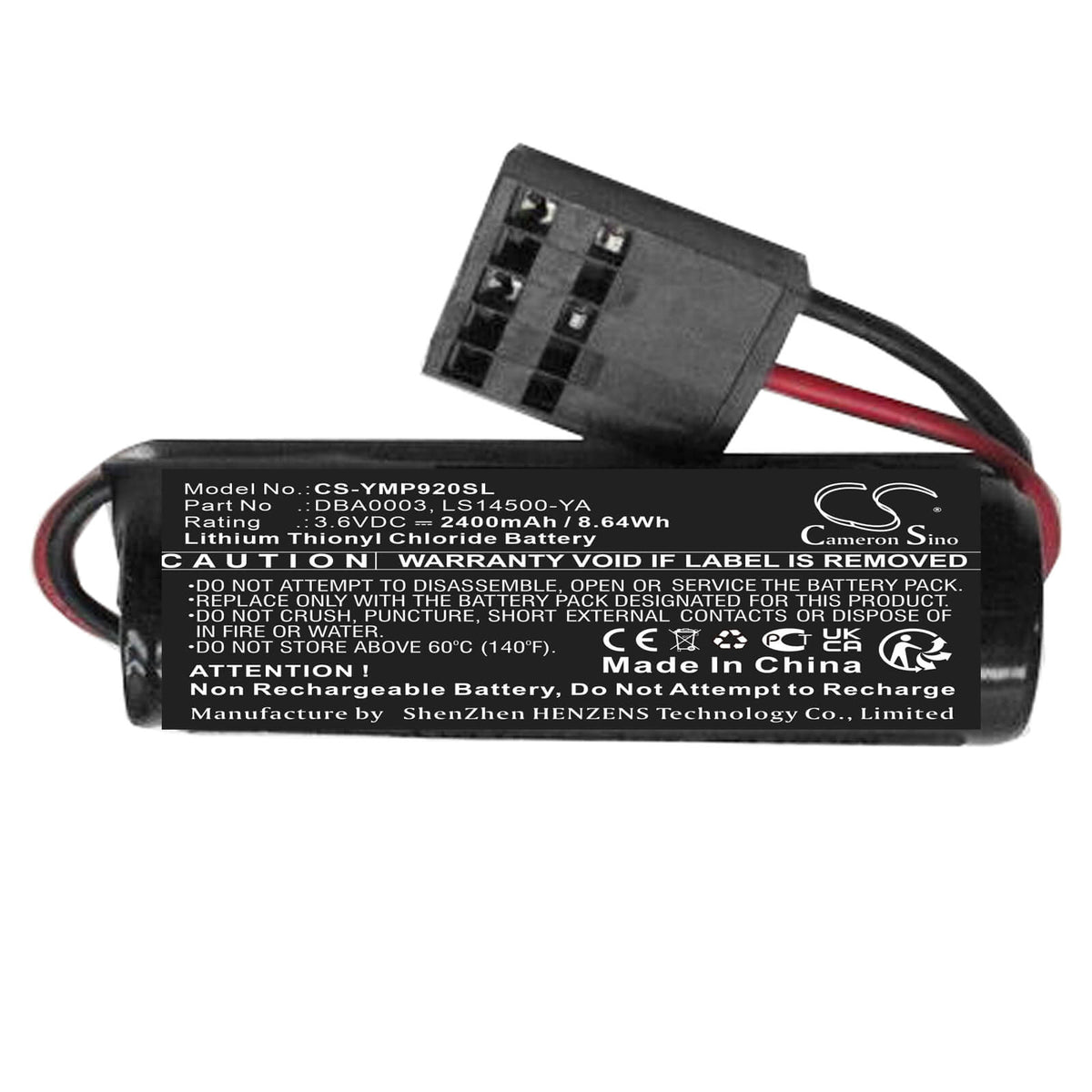Yaskawa Dba0003-mi20, Mp920, Msp-120xc9600 PLC replacement battery ...