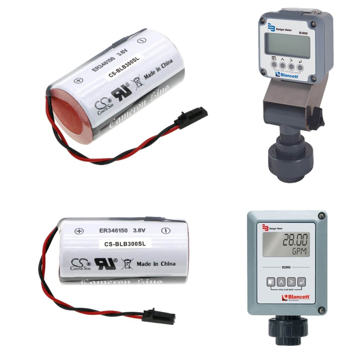 14500mAh, Blancett, B300028, B2900, B3000 Equipment Replacement Battery ...
