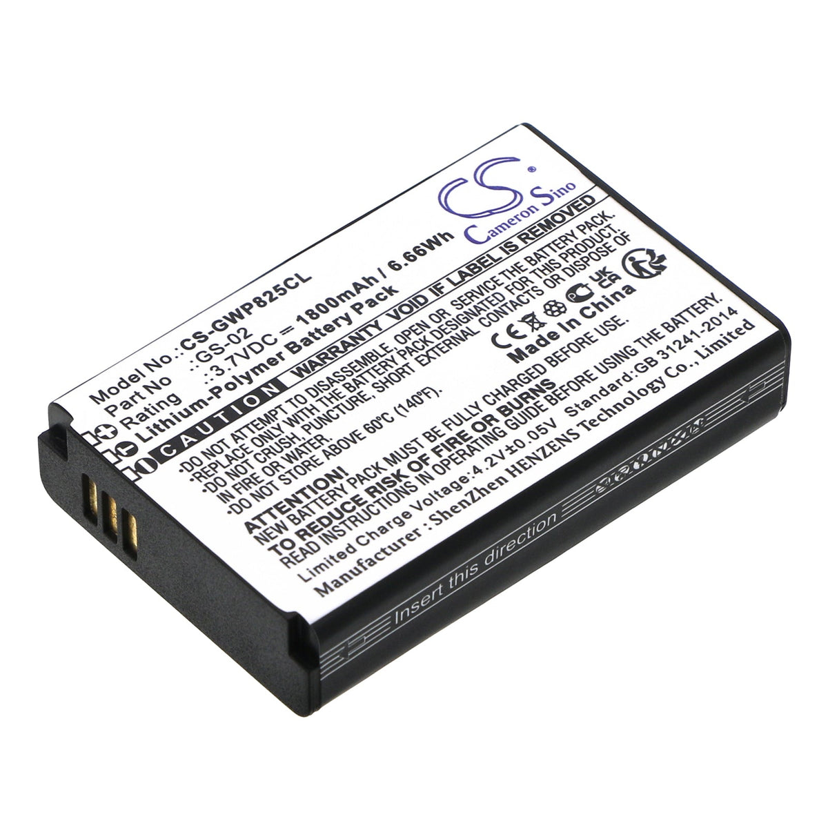 1800mAh, Grandstream, Gs-02, Wp822, Wp825 Cordless Phone Replacement ...