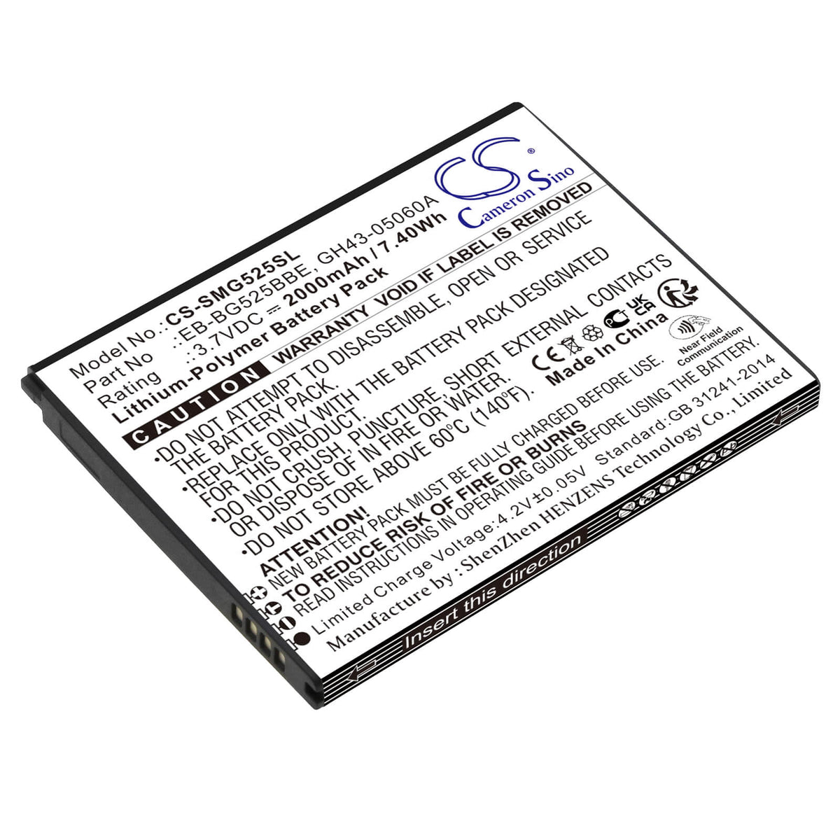 2000mAh, Samsung, Eb-bg525bbe, Galaxy Xcover 5, Galaxy Xcover 5 2021 ...
