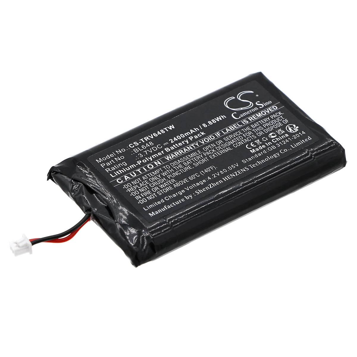 2400mAh, Retevis, Bl48, Rb48, Rb648 Two-Way Radio Replacement Battery ...