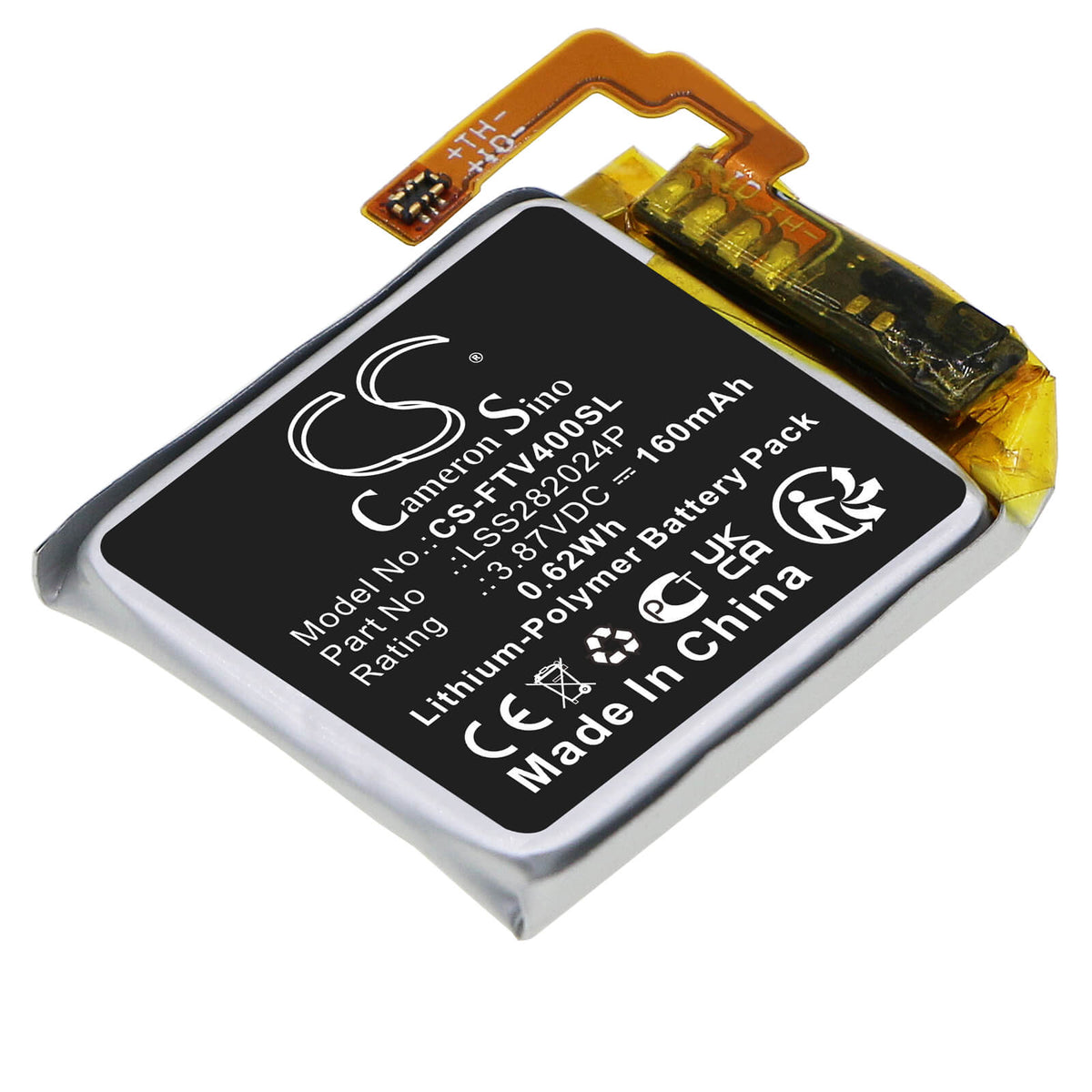 160mAh, Fitbit, Lss282024p, Versa 4 Smartwatch Replacement Battery ...