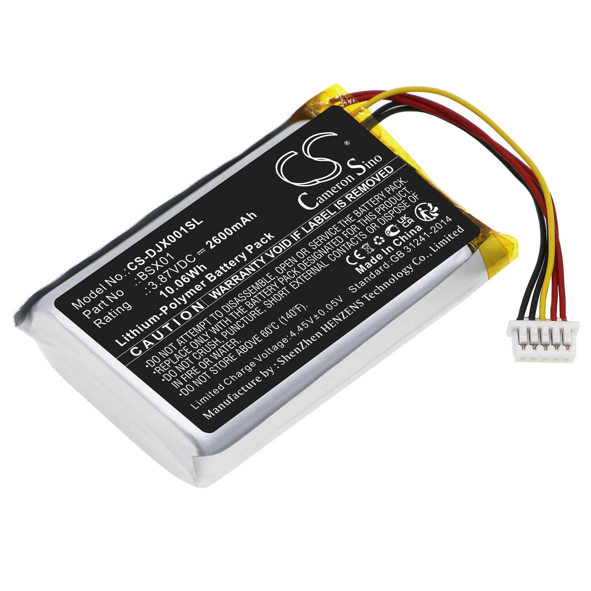 2600mAh, Dji, Bsx01, Asb01, Mic Wireless Microphone Chargi Microphone ...