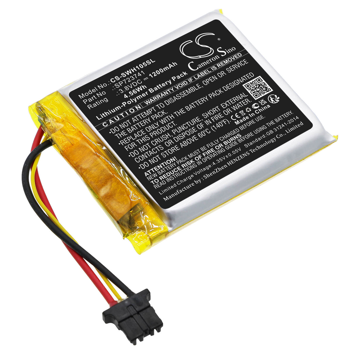 1200mAh, Sony, Sp723741, Wf-1000xm5, Wh-1000xm5 Headset Replacement ...