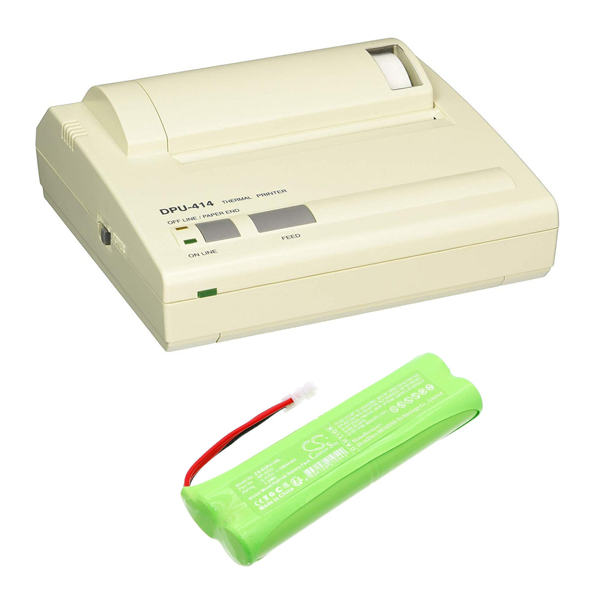 1500mAh, Seiko, 4334612, Dp414, Dpu-414 Portable Printer Replacement ...