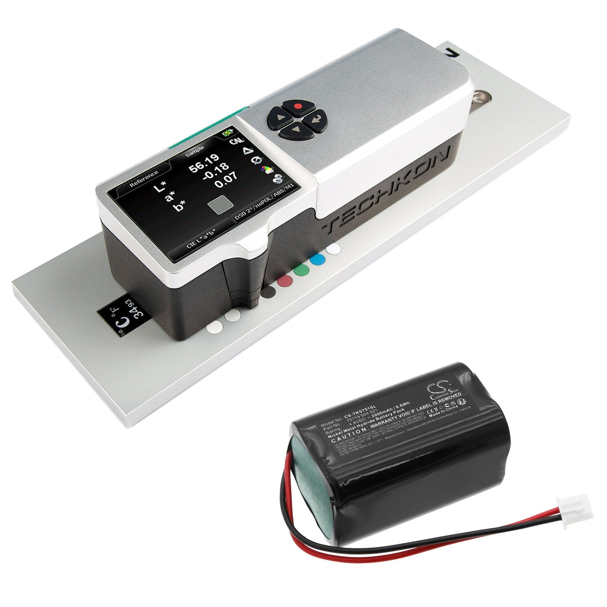Techkon, Spectrodens Spectroplate Replacement Battery shipped from ...