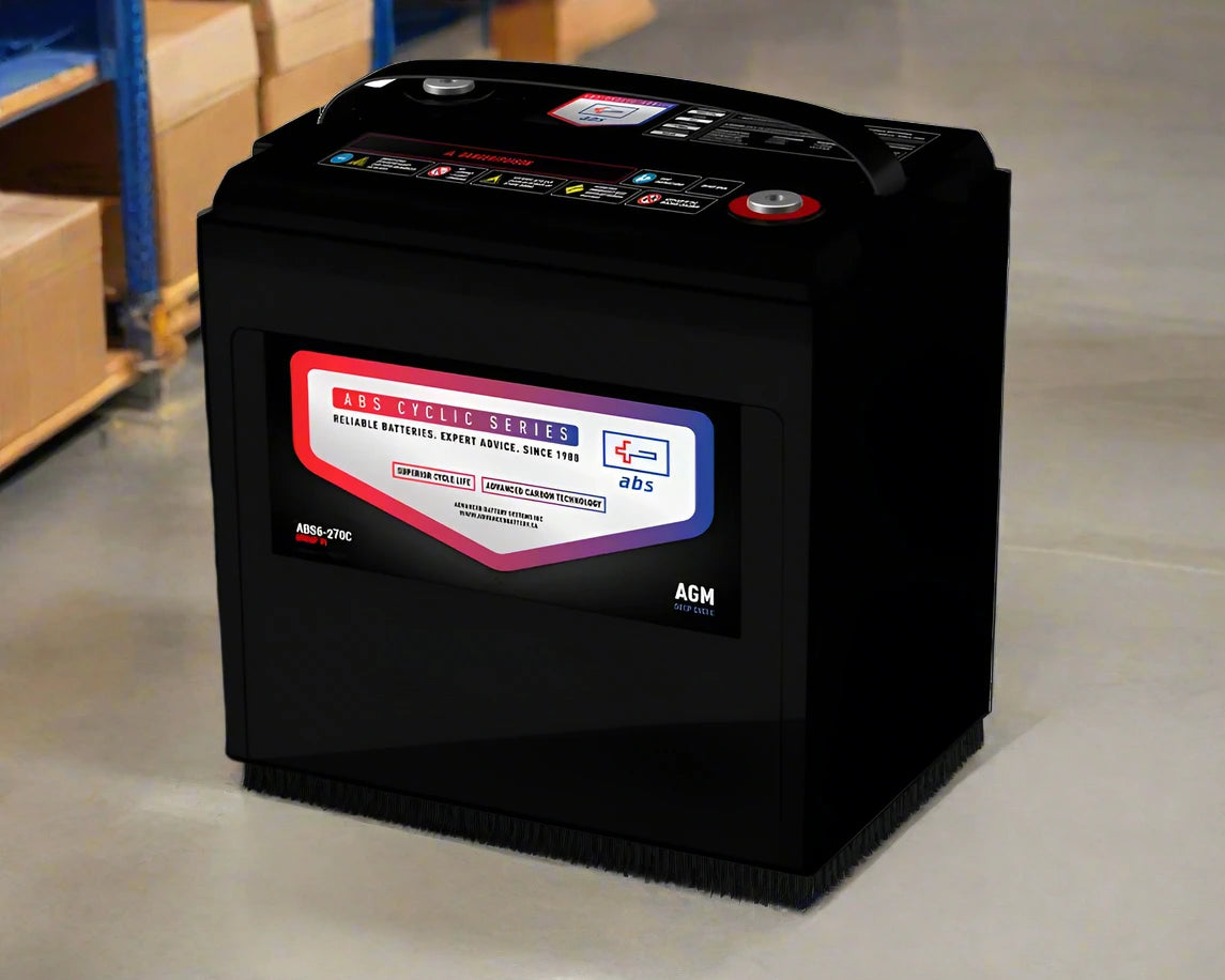 6 Volt 268 Amp Hour Deep Cycle AGM battery for Floor Scrubbers & Other ...