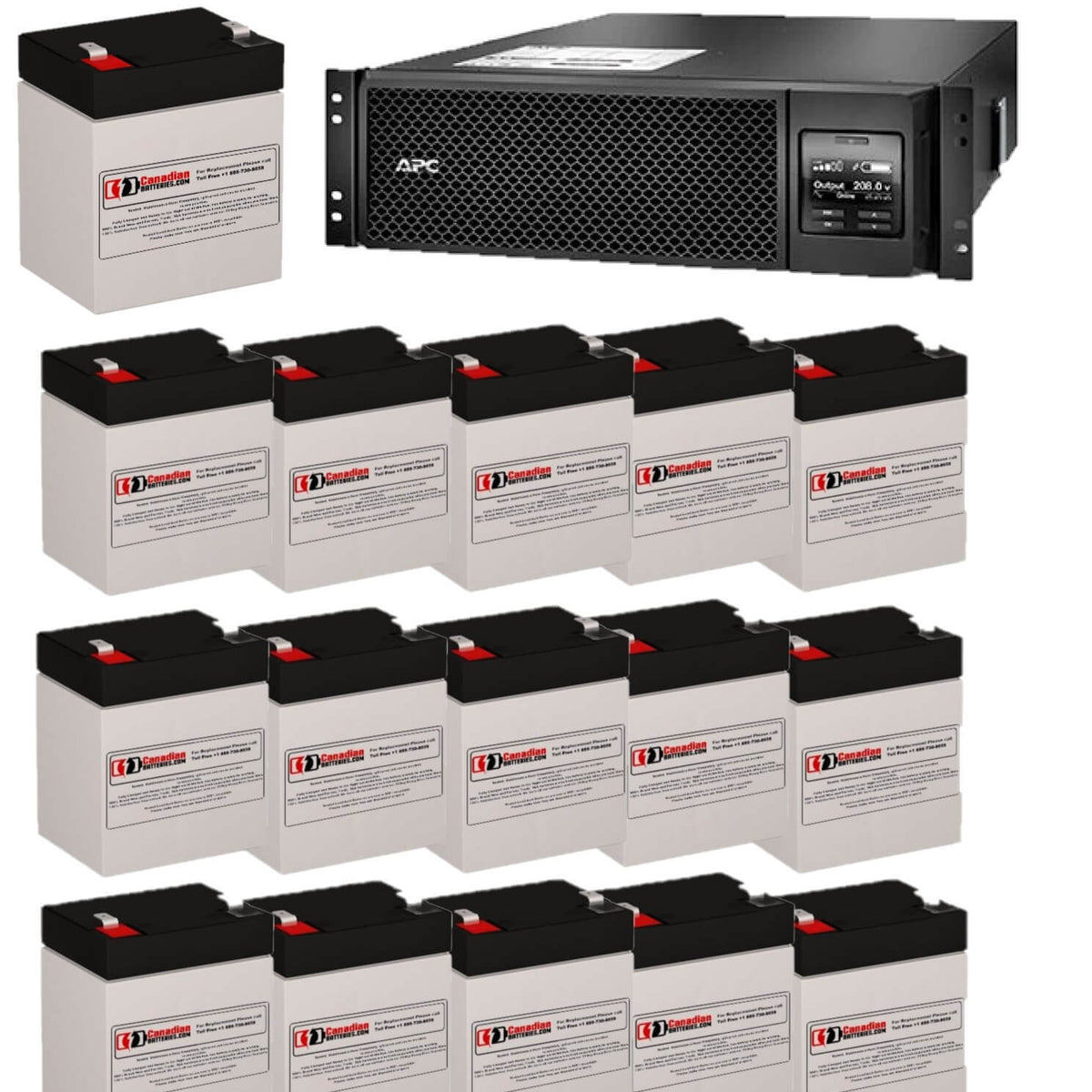 APC SRT5KRMXLT Battery Smart-UPS SRT Replacement UPS Batteries 16 X 12 ...