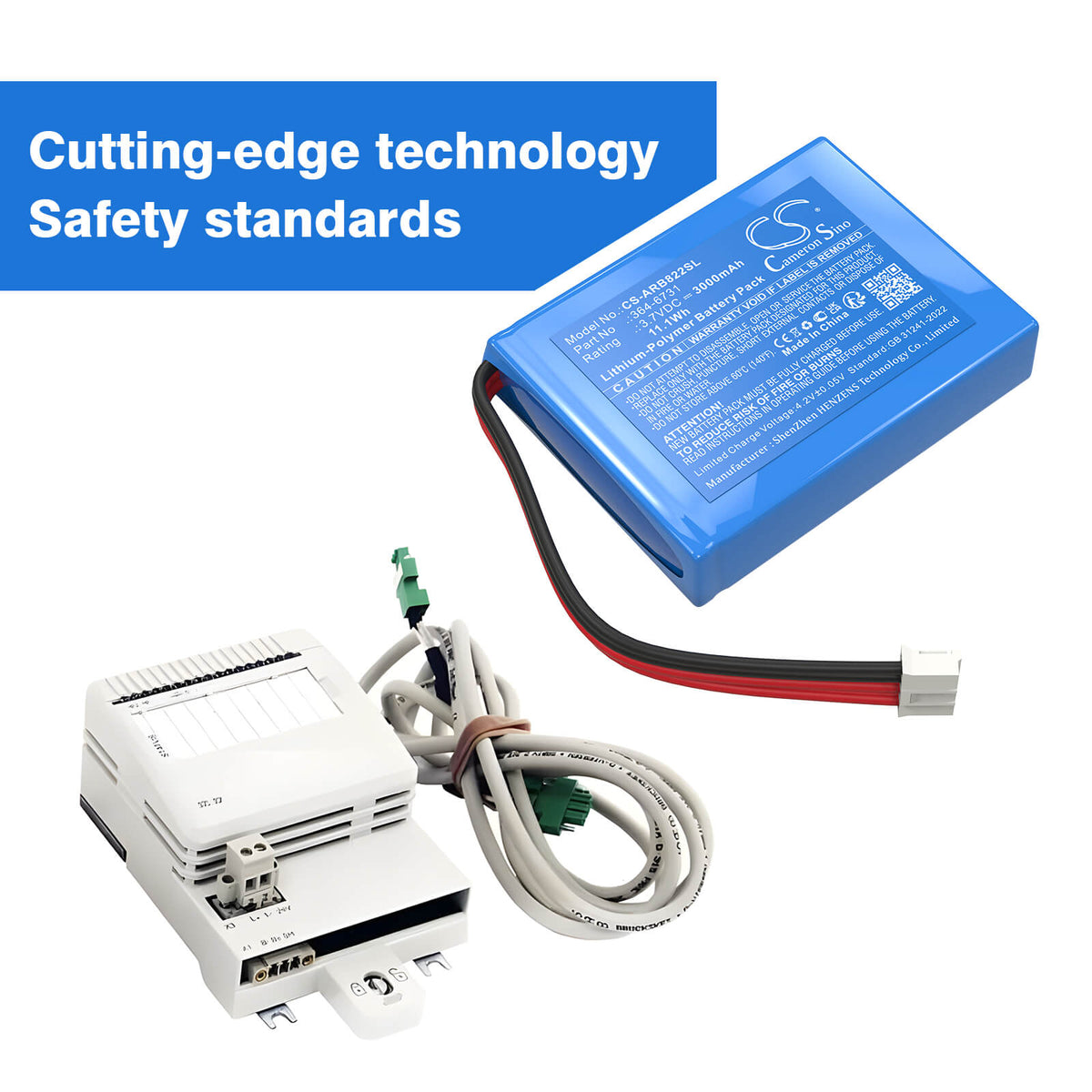 3000mAh, Abb, 364-6731, 3BSC760019E1 PLC Replacement Battery shipped ...