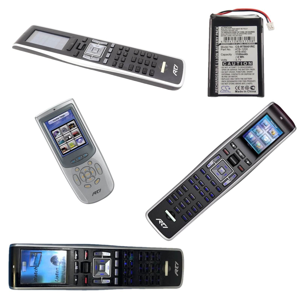 1100mAh, Rti, T2b, T2c, T2cs Remote Control Replacement Battery shipped ...