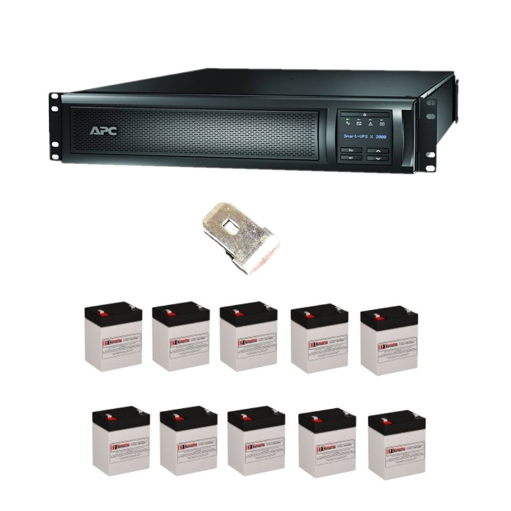 SMX2000RMLV2UNC X 2000VA Rack-Tower LCD APC Smart UPS battery ...