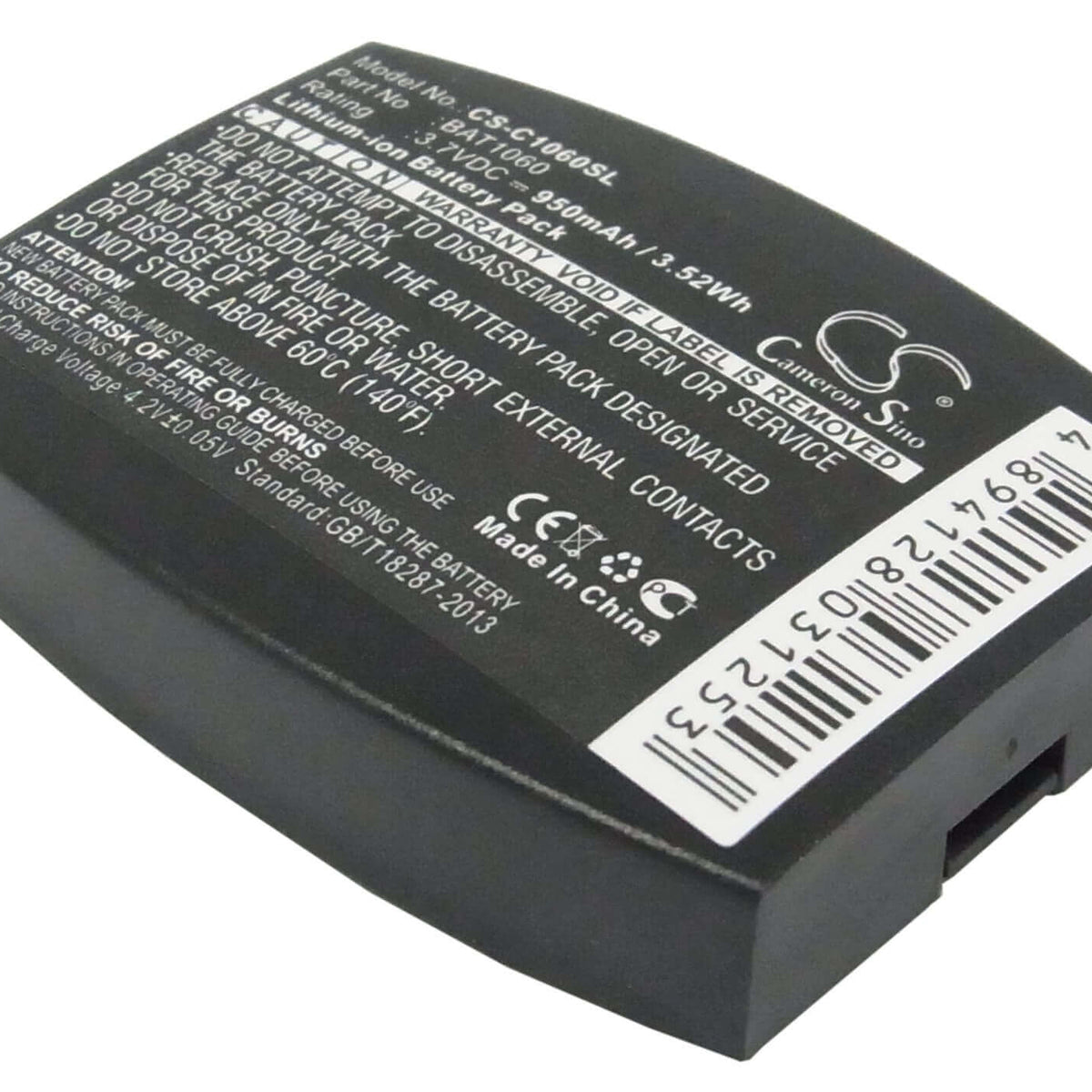 950mAh, 3m, Bat1060, C1060, C1060 Wireless Intercom Headset Replacement ...