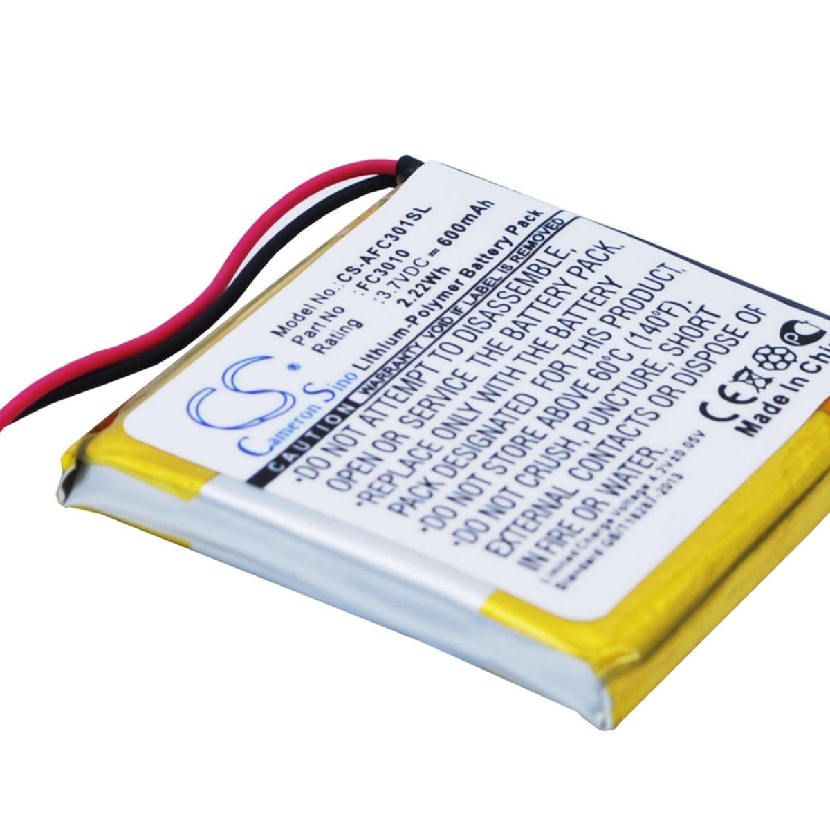 600mAh, Acme, Fc3010, Fc3010, Flycam3 Replacement Battery shipped from ...