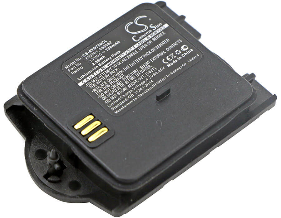 700mAh, Ericsson, Ascom, 653081, 9d24-faada, 9d24-fbada Cordless Phone ...