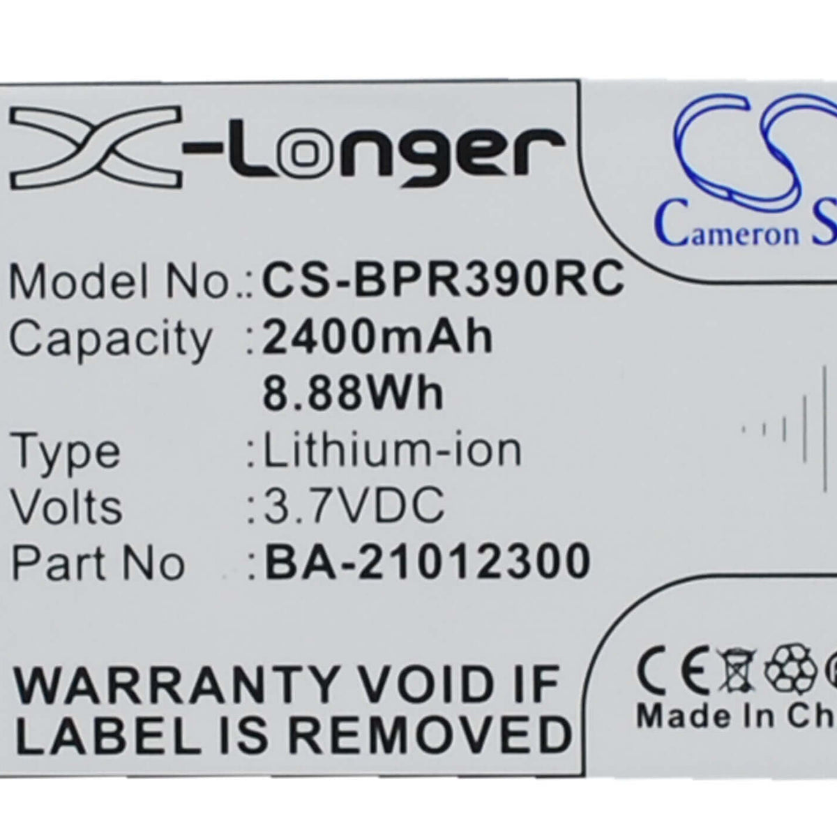 2400mAh, Bandrich, Ba-21012300, Bandluxe Pr39 Hotspot Replacement ...