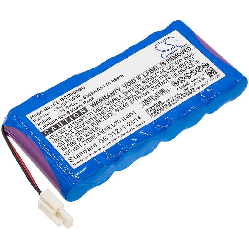 5200mAh, Biocare, 4s2p18650, Pm900, Pm900 Patient Monitor Medical ...