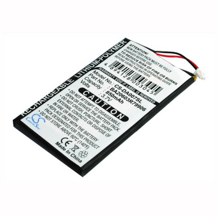 850mAh, Creative, Ba20603r79906, Zen Neeon, Zen Neeon 2 Media Player ...