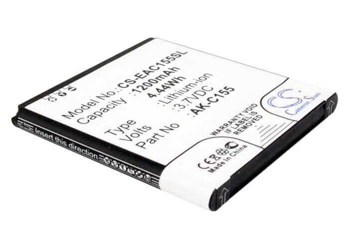 1200mAh, Emporia, Ak-c155, C155, Telme C155 SmartPhone Replacement ...