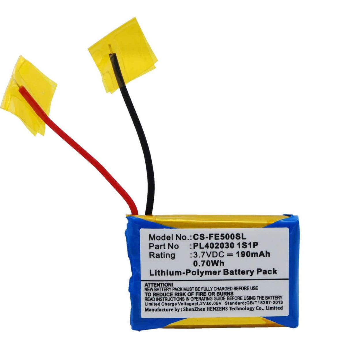 Li-Polymer, Fiio E5, E3, E6 replacement Amplifier battery ...