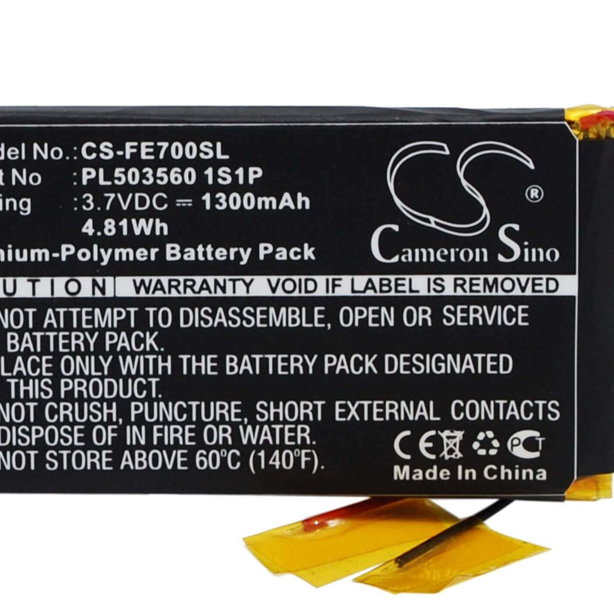 Li-Polymer, Amplifier Fiio Eo7k replacement battery – Canadianbatteries.com