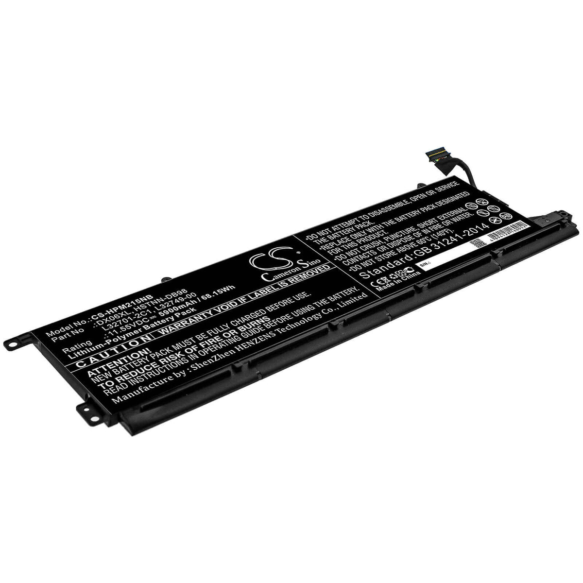 5900mAh, Hp, Dx06xl, Omen X 2S 15-DG0003NC, Omen X 2S 15-DG0075CL ...