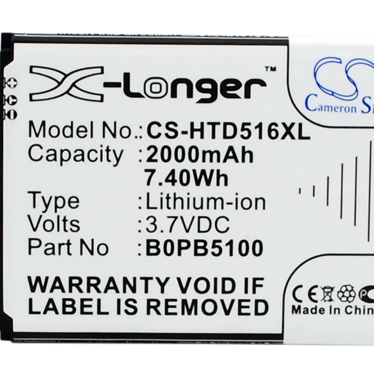 2000mAh, Htc, 5360570, D316, D316d SmartPhone Replacement Battery ...