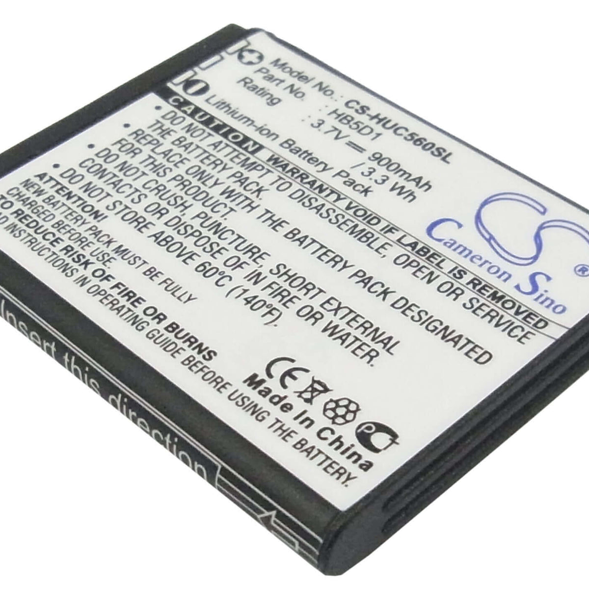 900mAh, Huawei, Hb5d1, C5110, C5600 SmartPhone Replacement Battery ...