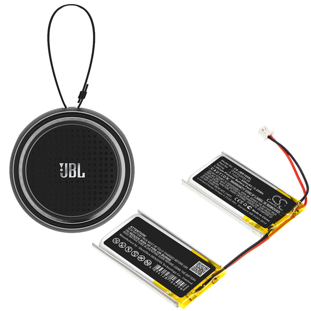 620mAh, Jbl, Rock Replacement Battery shipped from Canada ...