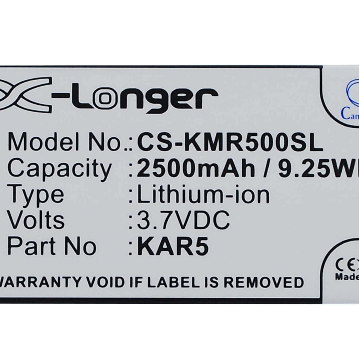 2500mAh, Kazam, Kar5, Life R5 SmartPhone Replacement Battery shipped ...