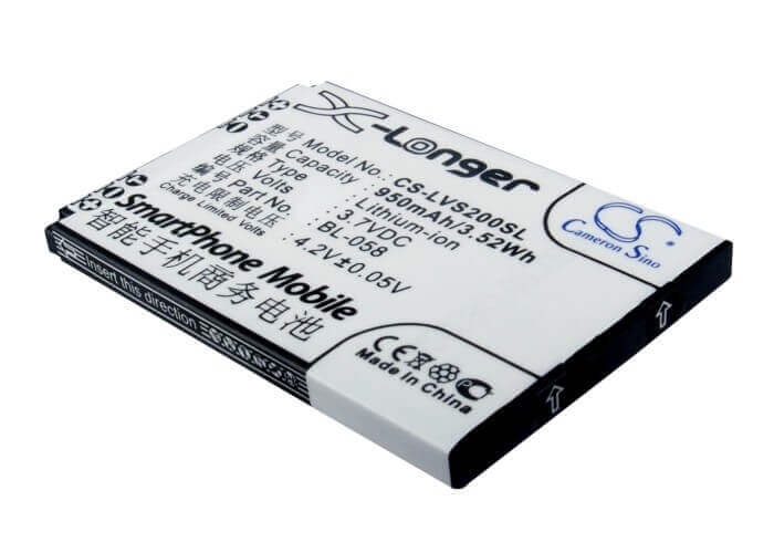 950mAh, Lenovo, Bl-058, A307, A320 SmartPhone Replacement Battery ...