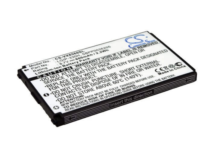 600mAh, Lg, Lgip-330h, Chocolate 3, Vx8560 SmartPhone Replacement ...