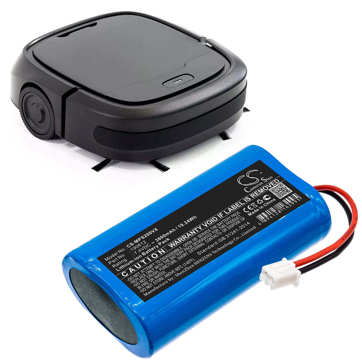 Mamibot, Provac Plus 2 Vacuum Replacement Battery shipped from Canada ...