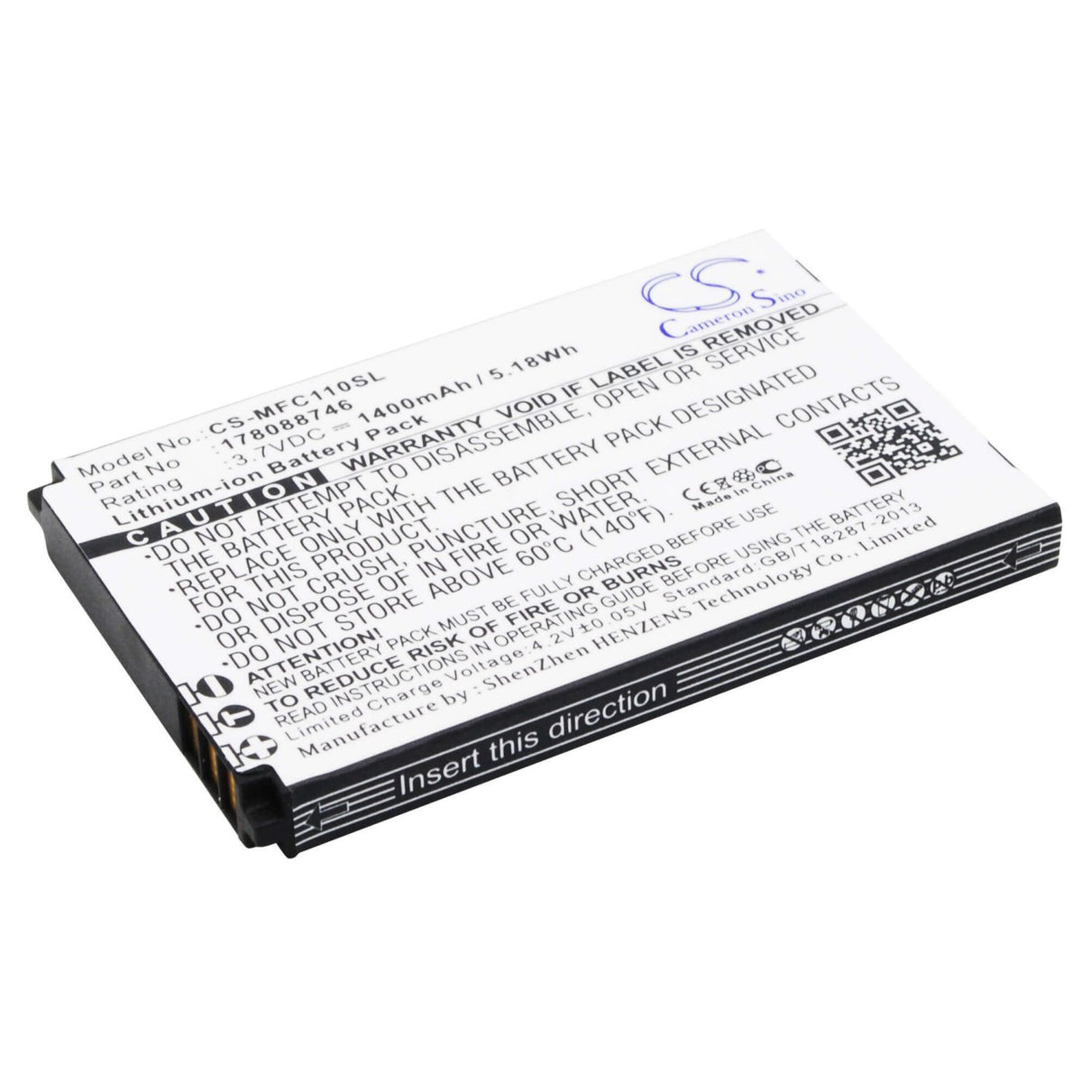 1400mAh, Mobiwire, 178088746, Cygnus Mini SmartPhone Replacement ...