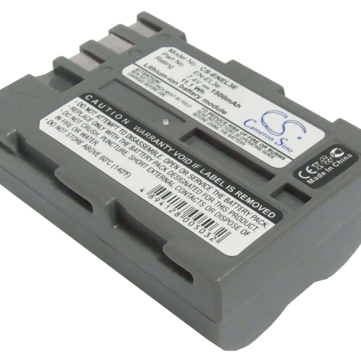 1500mAh, Nikon, En-el3e, D100, D200 Replacement Battery shipped from ...