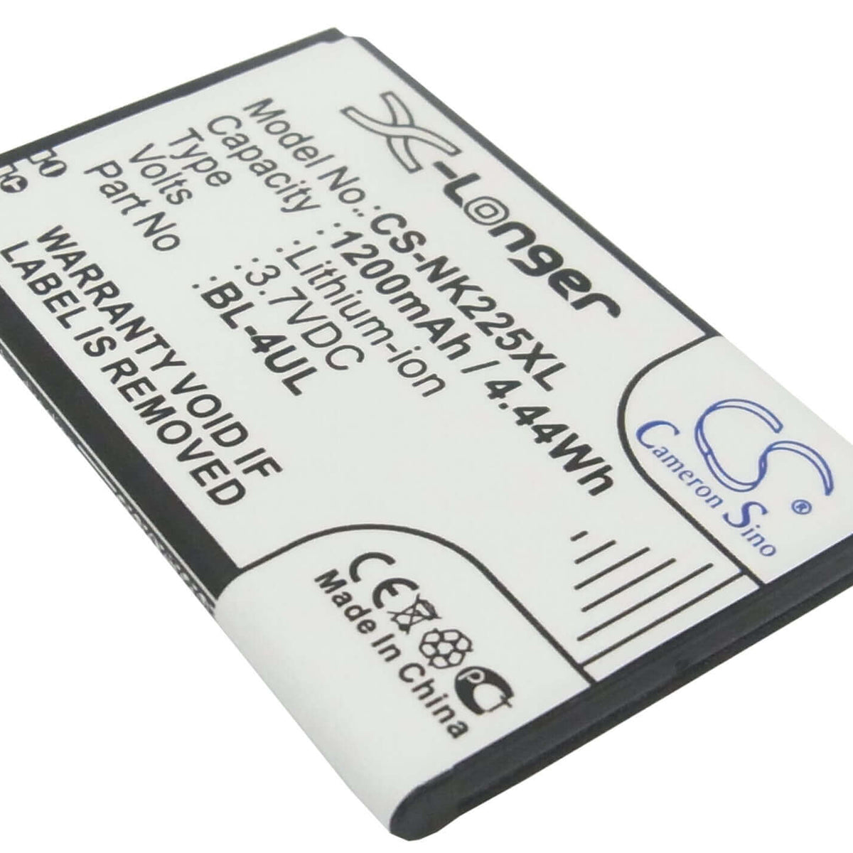 1200mAh, Nokia, Bl-4ul, 3310 2017, Asha 225 SmartPhone Replacement ...