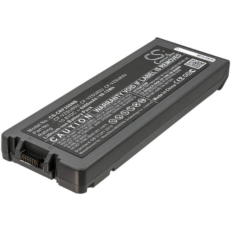 6400mAh, Panasonic, Cf-vzsu80u, Toughbook CF-C2, Toughbook CF-C2 MK1 ...