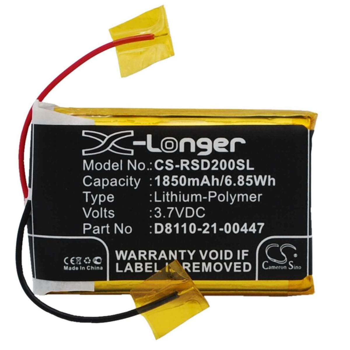 1850mAh, Roberts, D8110-21-00447, Sports Dab2 DAB Digital Replacement ...