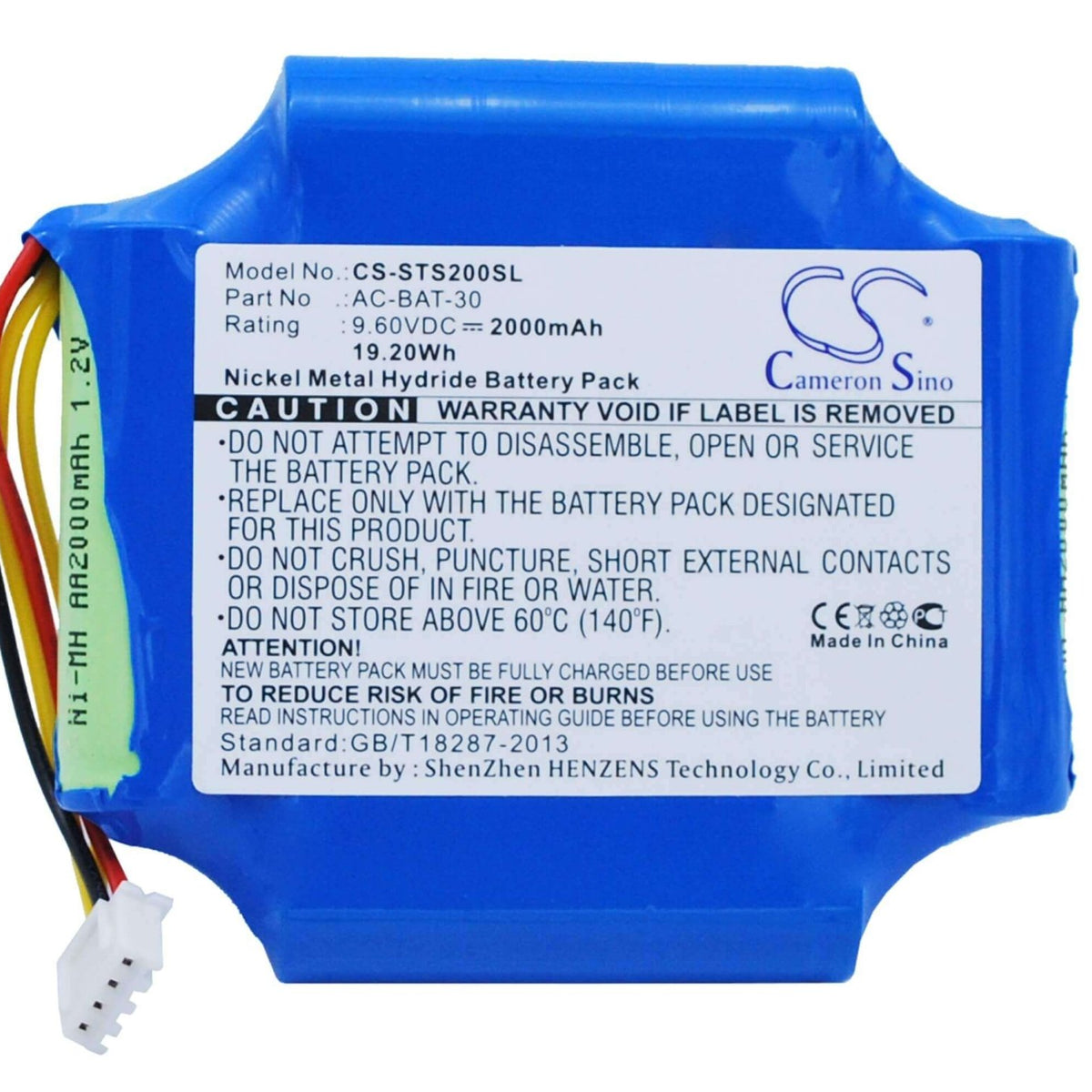 2000mAh, Shinewaytech, Ac-bat-30, S20A, S20b Equipment Replacement ...