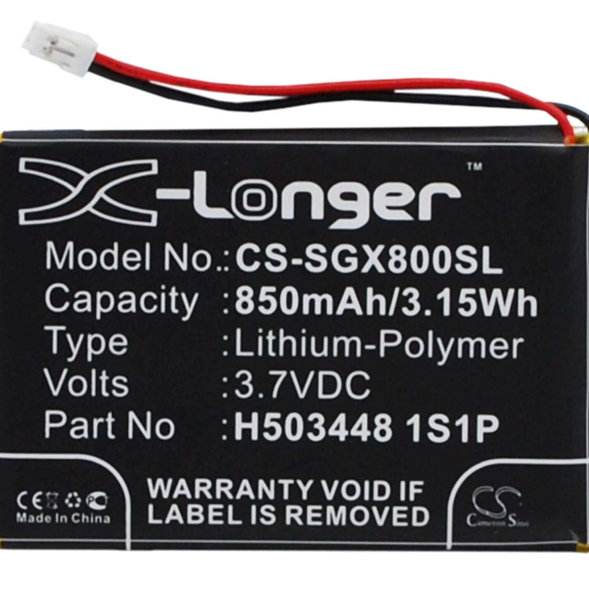 850mAh, Skygolf, H503448 1s1p, Skycaddie Aire, Skycaddie Aire 2 GPS ...