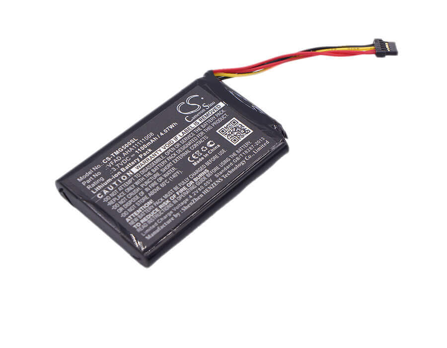 1100mAh, Tomtom, Aha11111008, 4fl50, 4fl60 GPS Replacement Battery ...