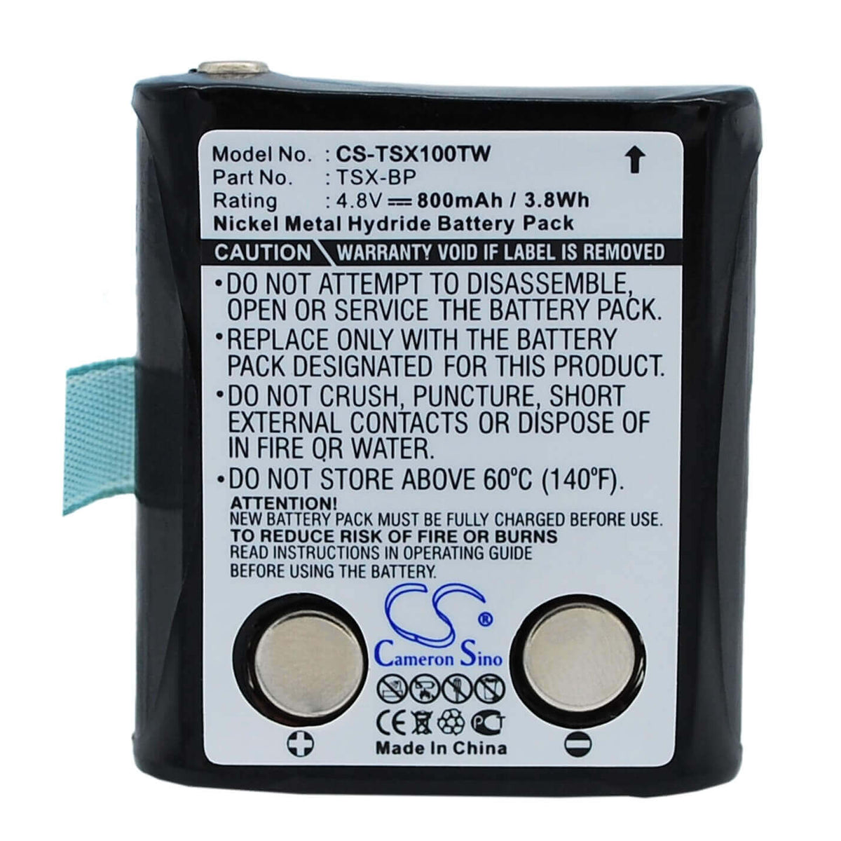 800mAh, Trisquare, Tsx-bp, Tsx100, Tsx300 Two-Way Radio Replacement ...