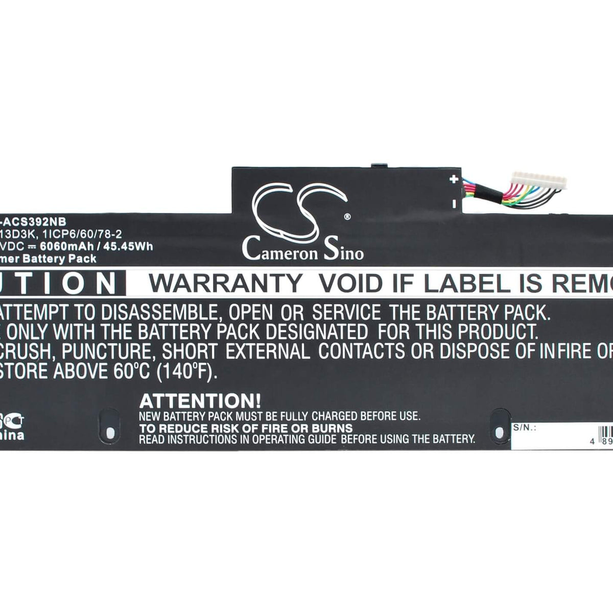 6060mAh, Acer, 1icp5/60/80-2, Aspire S3, Aspire S3-392 Notebook ...