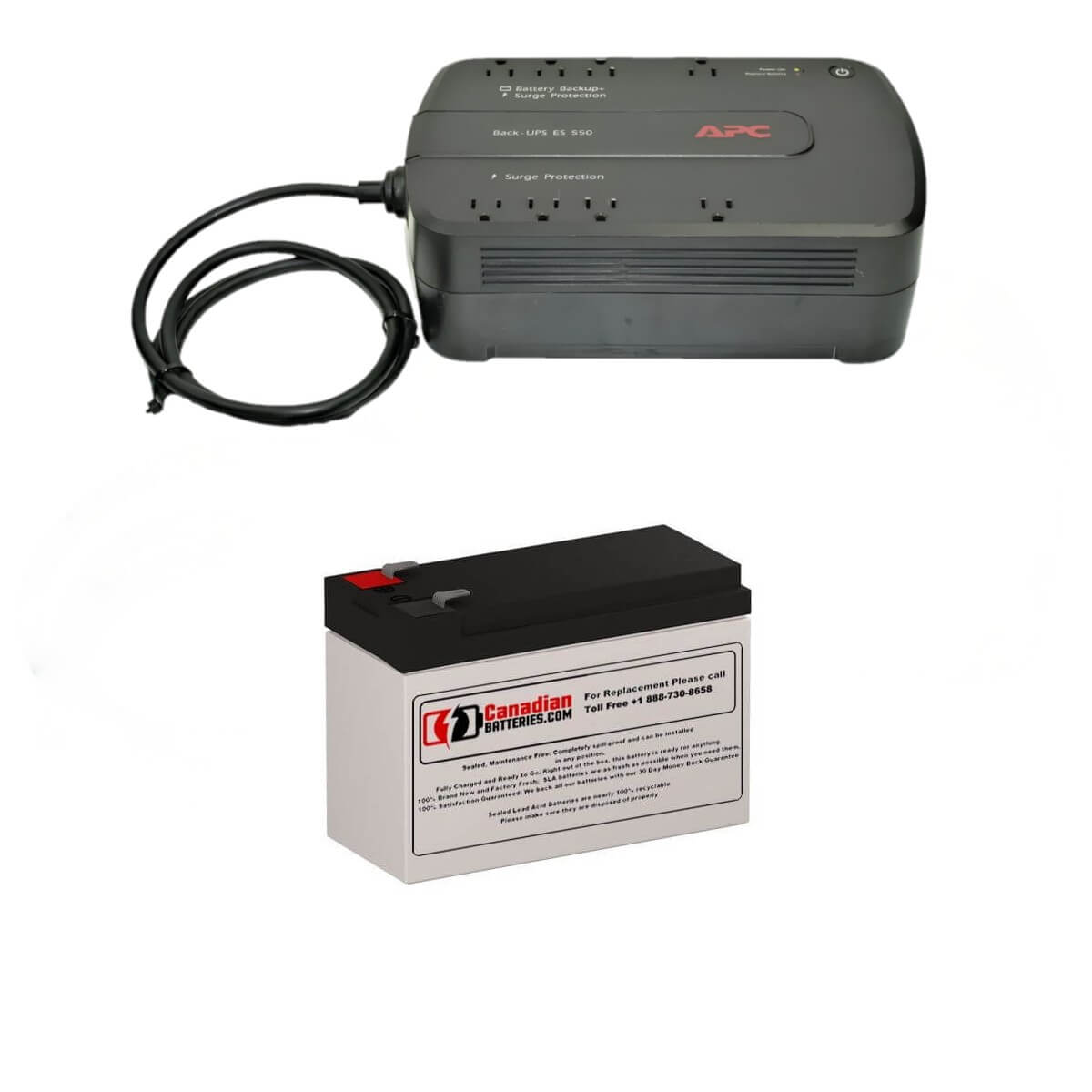 ES550 APC Back UPS ES battery – Canadianbatteries.com