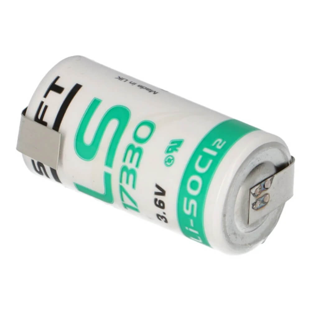 Opposite Tabs 2/3 A 3.6V 2100mAh Saft LS17330 Battery ...