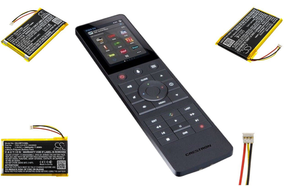 2000mAh, Crestron, Tsr-310, Tsr-310 Handheld Touch Screen Remote ...