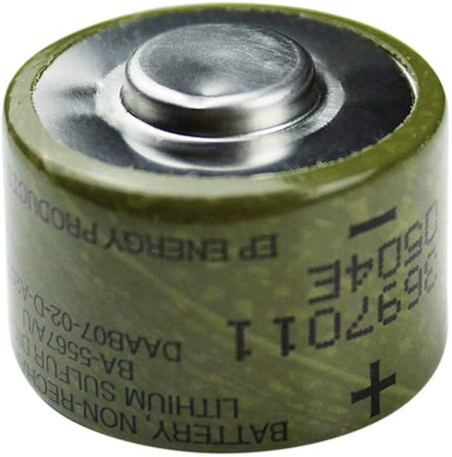 Saft BA5567A/U 1/3 C Lithium Sulfur Dioxide Battery 3 Volt with Button ...